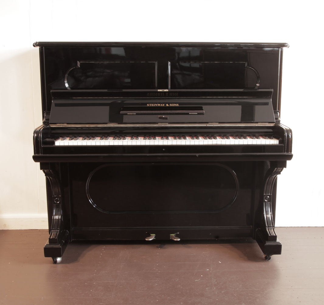 Reconditioned, 1887, Steinway upright piano for sale with a black case ...
