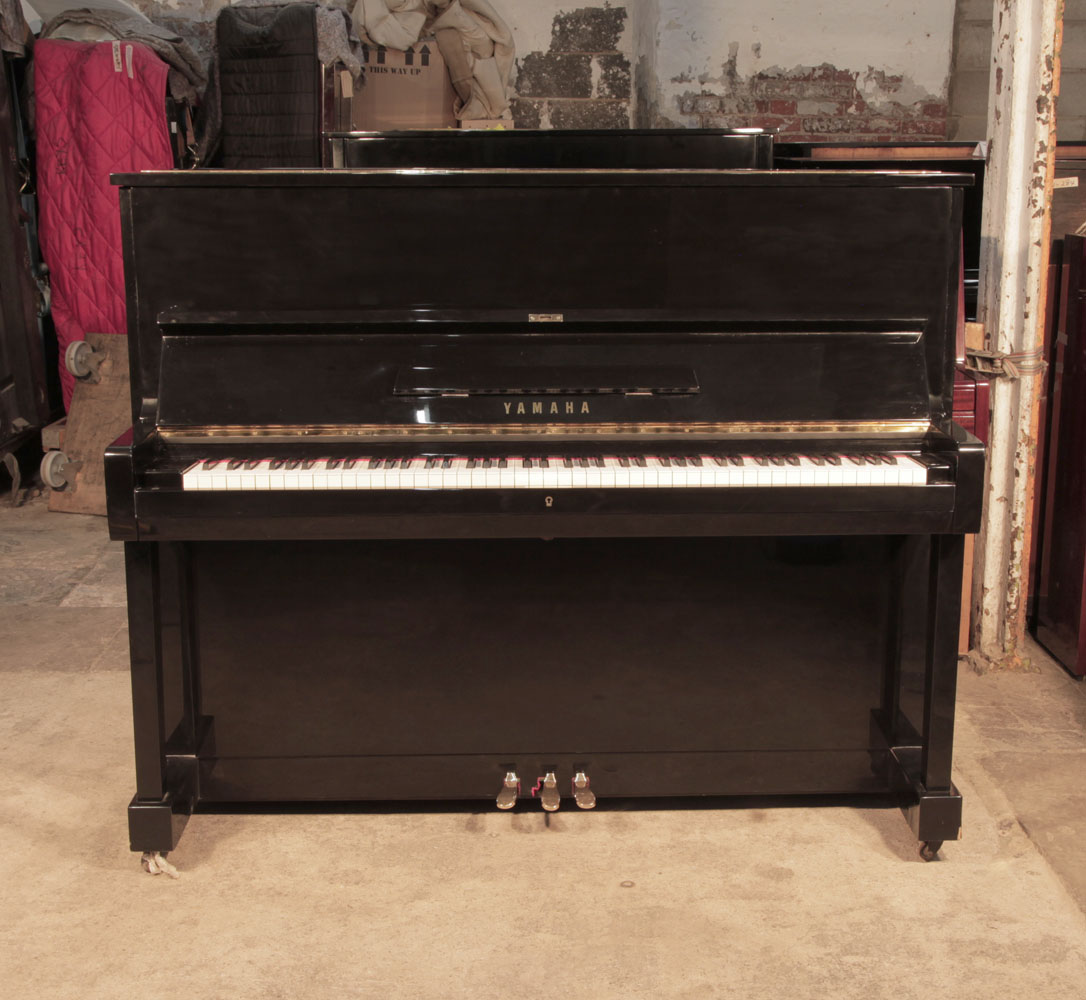 Reconditioned, 1994, Yamaha U1 Upright piano for sale with a black case ...