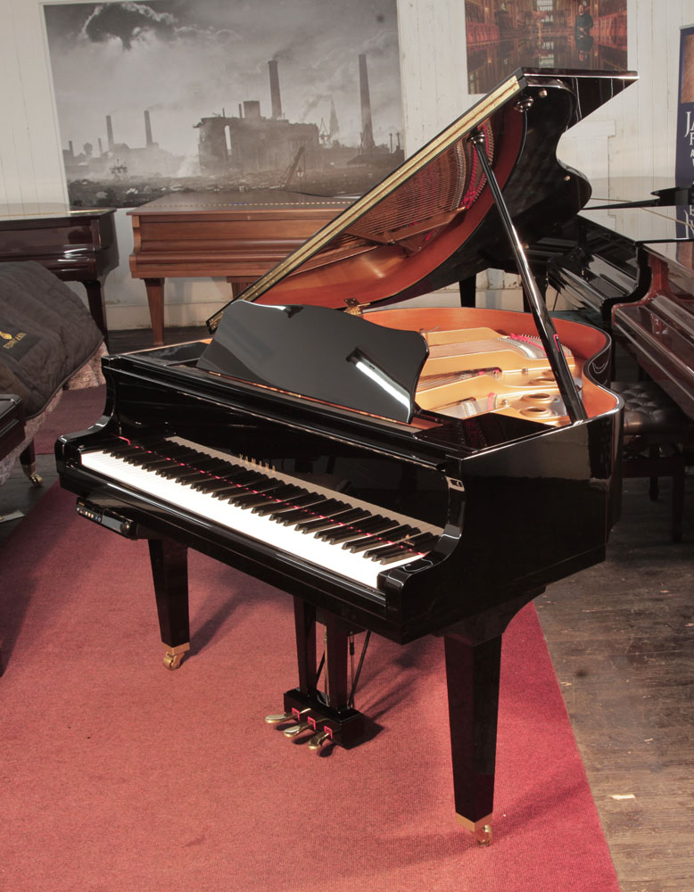 A 2014, Yamaha GB1 baby grand piano for sale with a black case and fitted Disklavier DKC-800 ...
